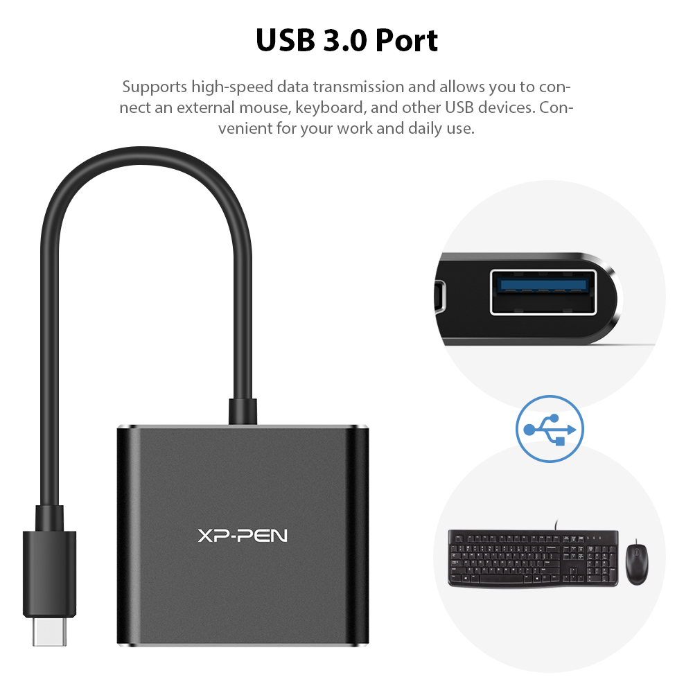 XPPen ACW01 Adaptateur USB-C | XP-PEN Boutique Officielle