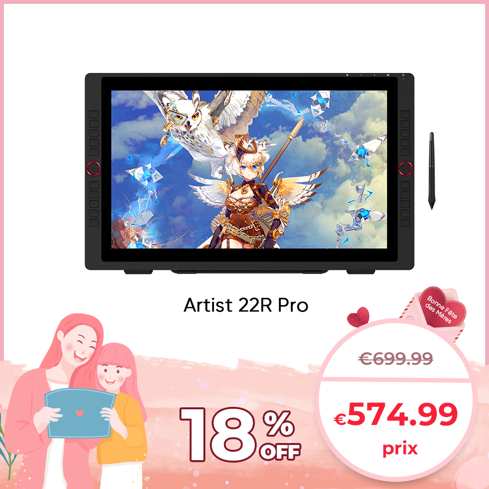 Artist 22R Pro Écran graphique professionnel | XP-PEN Boutique Officielle