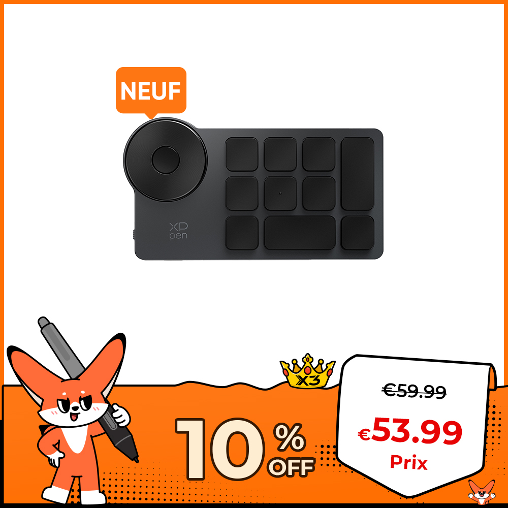 ACKO5 Wireless Shortcut Remote | XP-PEN Boutique Officielle